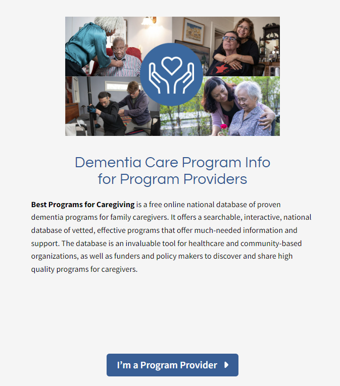 Best Programs for Caregiving - Ben Rose Institute on Aging